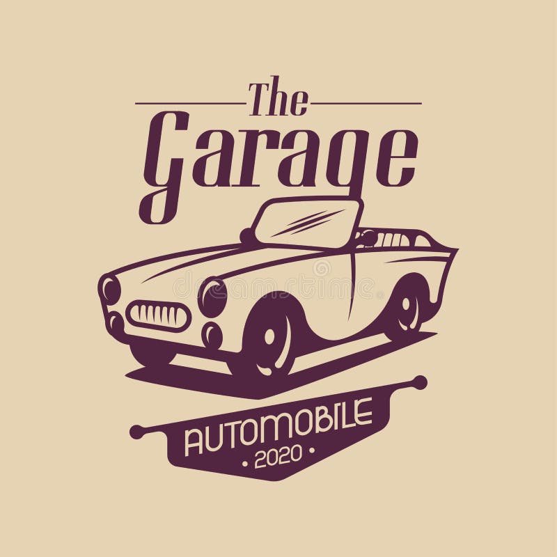 Retro Car Logo Design Template Vector Stock Illustration - Illustration ...