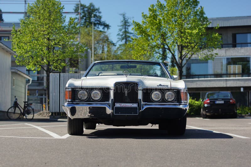 Retro car Mercury Cougar editorial stock photo. Image of style - 126459743