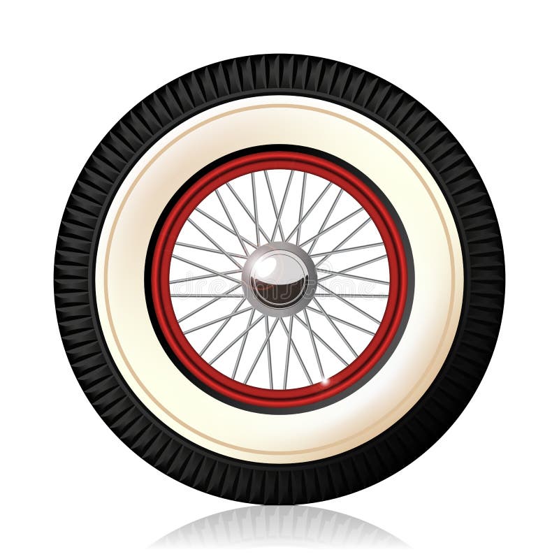 Car Tire Wheel Retro Stock Illustrations – 12,635 Car Tire Wheel Retro ...