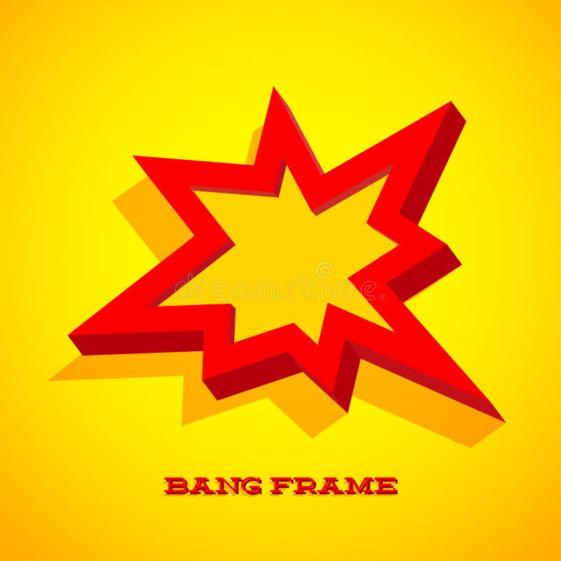 Retro Card with Explosion Sign Stock Vector - Illustration of ...