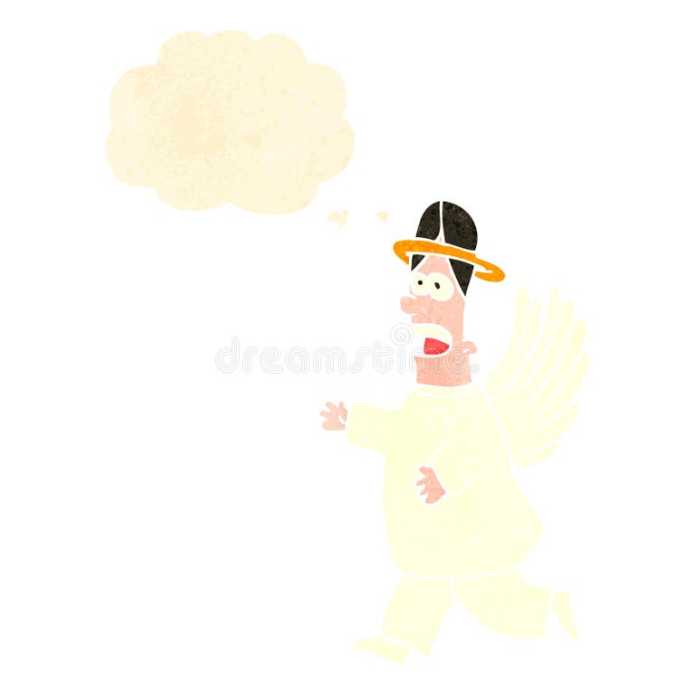 Retro cartoon angel stock vector. Illustration of retro - 37593711