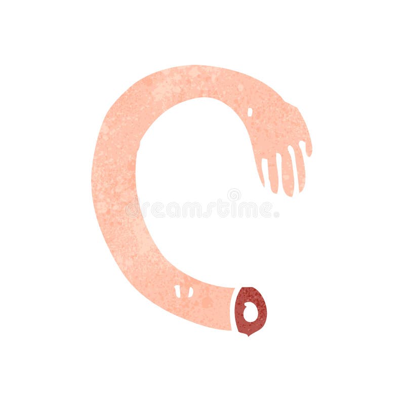 Retro cartoon arm stock vector. Illustration of watercolor - 37578624