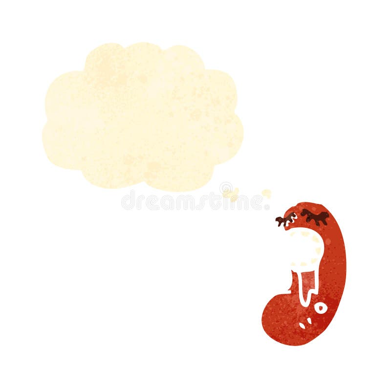 Retro Cartoon Baked Bean Character Stock Vector - Illustration of ...