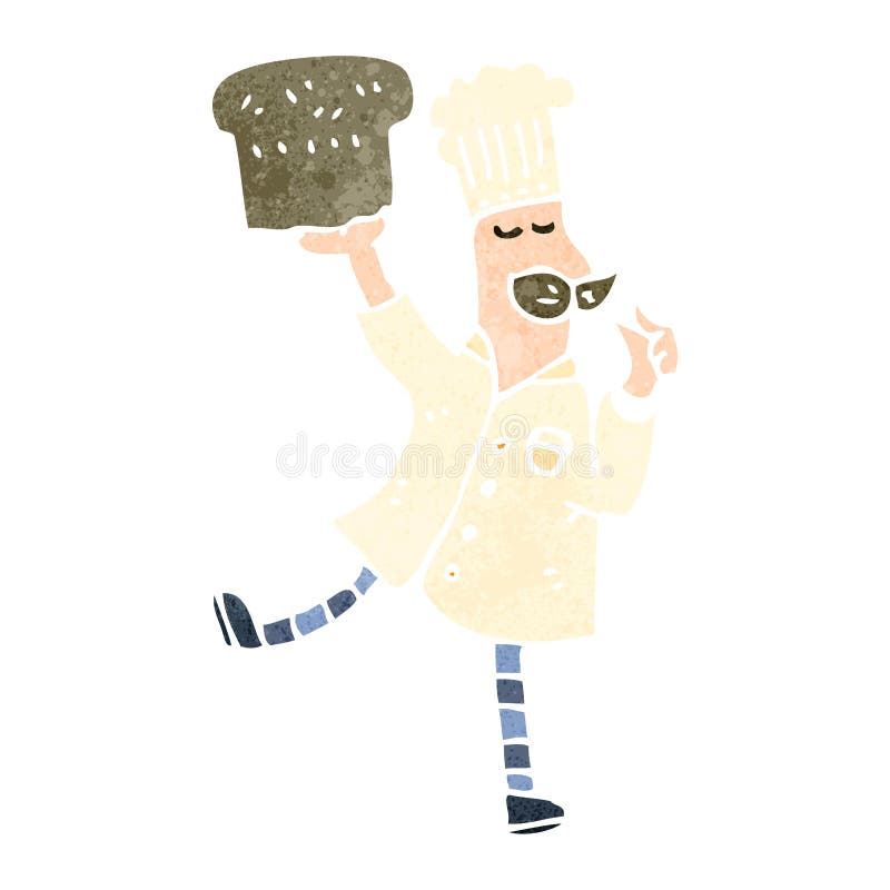 Cartoon baker stock vector. Illustration of doodle, silly - 38033436