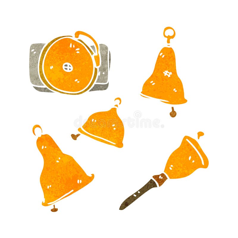Retro cartoon bells stock vector. Illustration of retro - 37578123