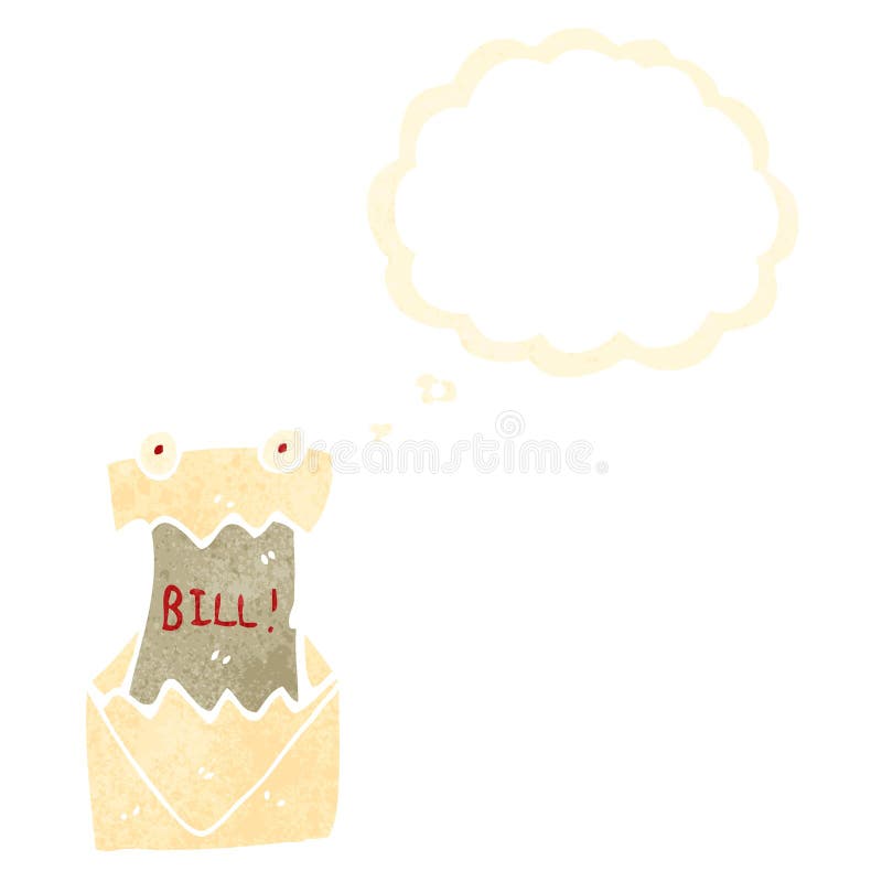 Retro cartoon bill stock vector. Illustration of funny - 37578408