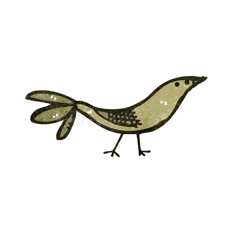 Retro cartoon bird stock vector. Illustration of quirky - 37595867