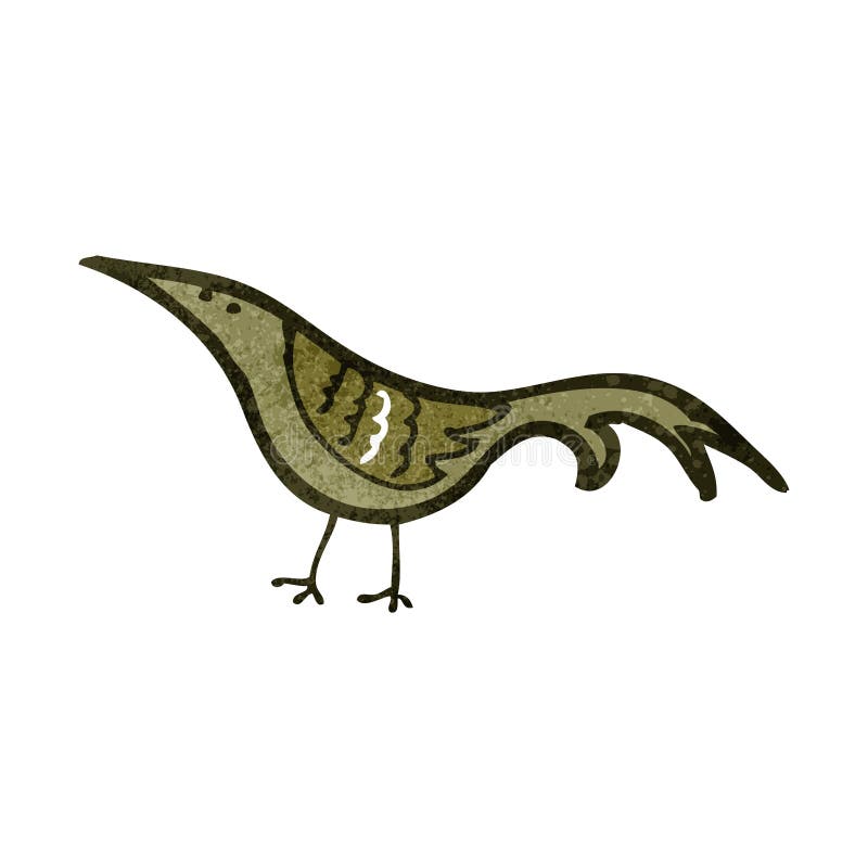 Retro cartoon bird stock vector. Illustration of traditional - 37595894