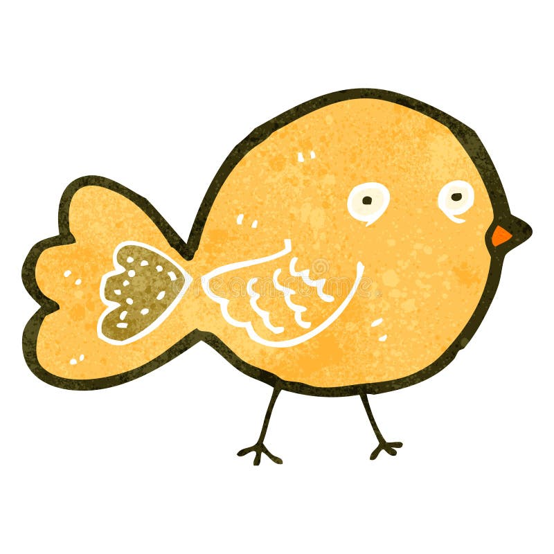 Retro cartoon bird stock illustration. Illustration of fashioned - 37604335