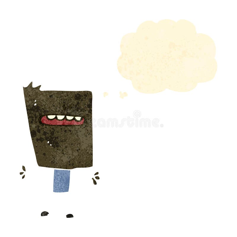 Man with Block Head stock vector. Illustration of strong - 40907250