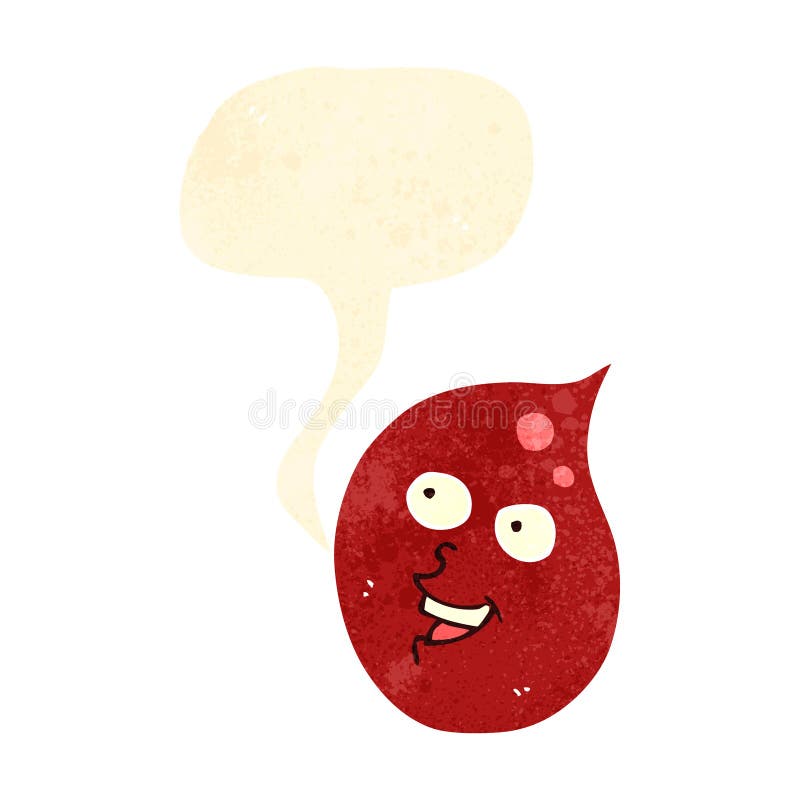 Cartoon Blood Drop Face Stock Illustrations – 585 Cartoon Blood Drop ...