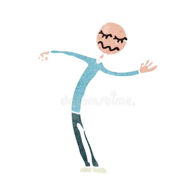 Retro Cartoon Bowing Stick Man Stock Vector - Illustration of retro ...