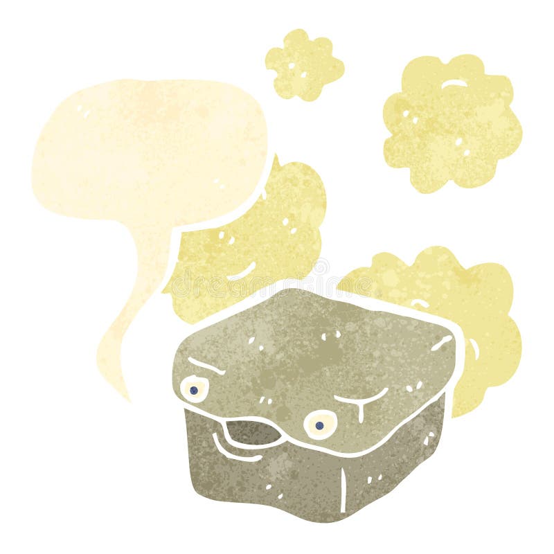 Retro Cartoon Box Character Stock Vector - Illustration of doodle ...