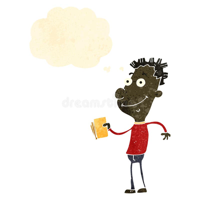 Retro Cartoon Boy with Tickets Stock Illustration - Illustration of ...