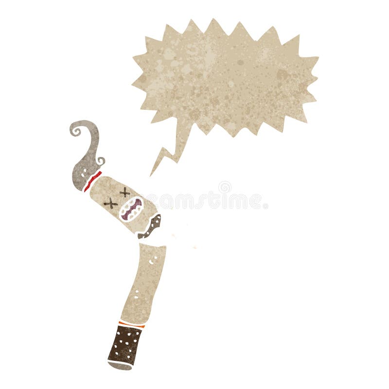 Broken Cigarette Cartoon Character Stock Vector - Illustration of ...