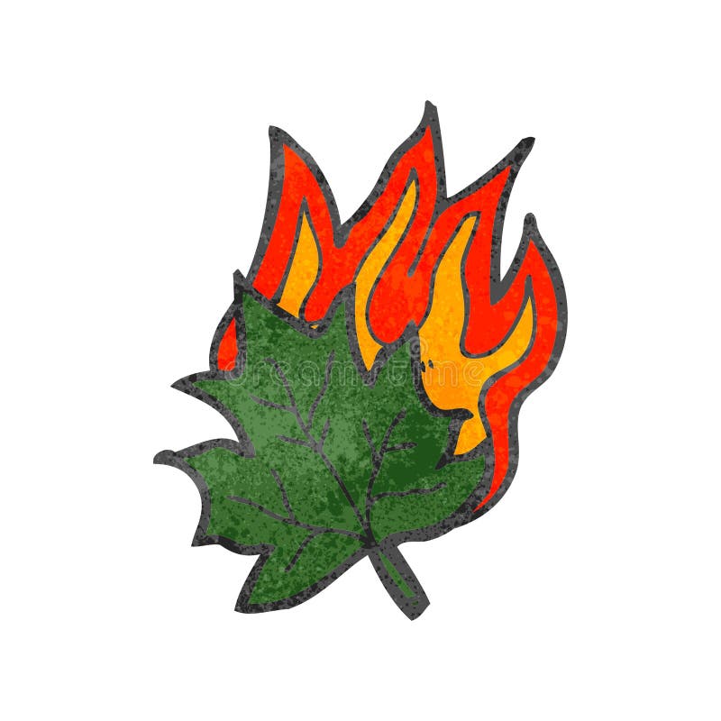 Burning Leaf Logo Ready To Use Stock Vector - Illustration of fresh ...