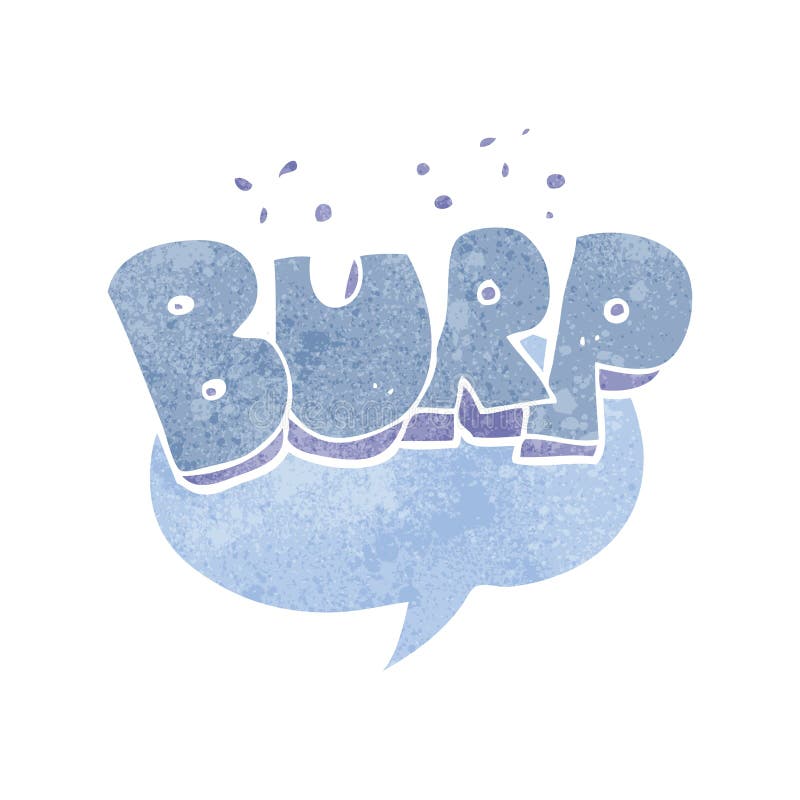 Retro cartoon burp stock photo. Image of belch, textured - 256542316