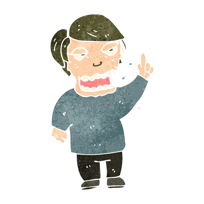 Retro cartoon burping man stock vector. Illustration of funny - 37597810