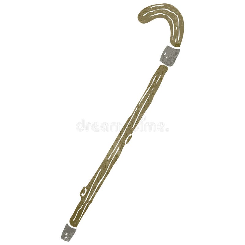 Retro cartoon cane stock illustration. Illustration of cane - 37605135