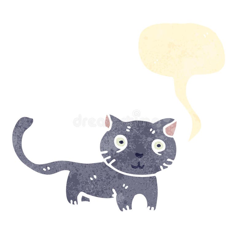 Retro cartoon cat stock vector. Illustration of clip - 37578851