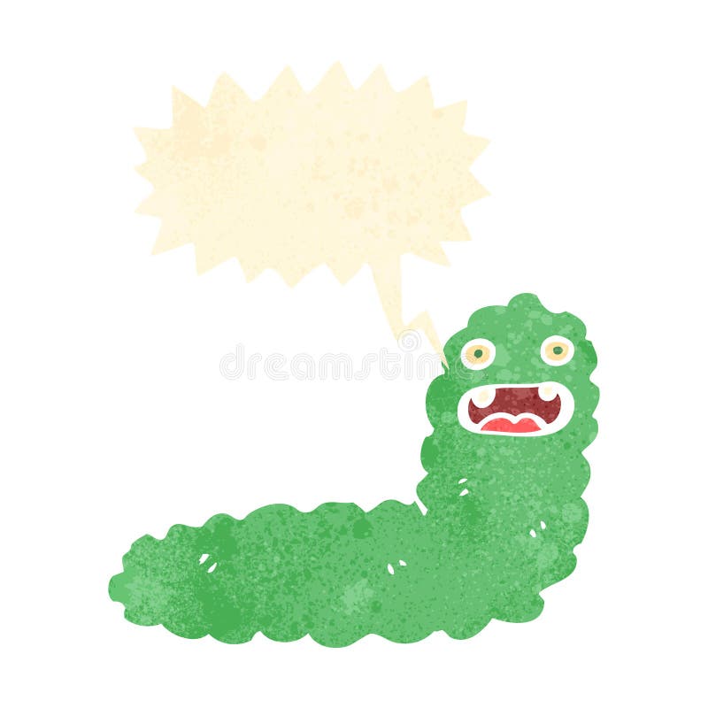 Retro cartoon caterpillar stock illustration. Illustration of drawn ...