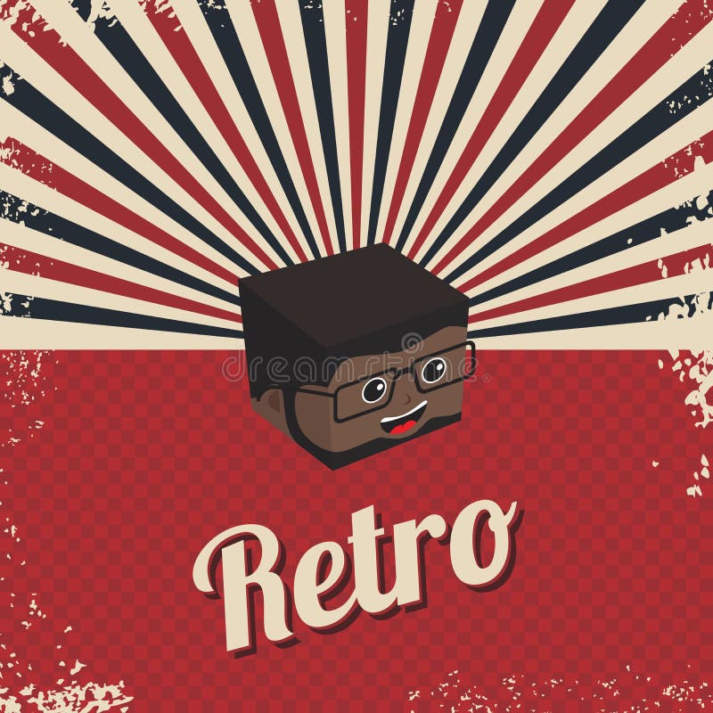 Retro cartoon character stock vector. Illustration of side - 49417360