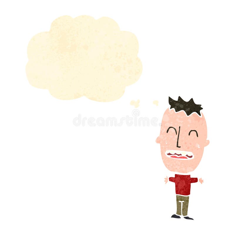 Retro cartoon clever boy stock vector. Illustration of grunge - 37593762