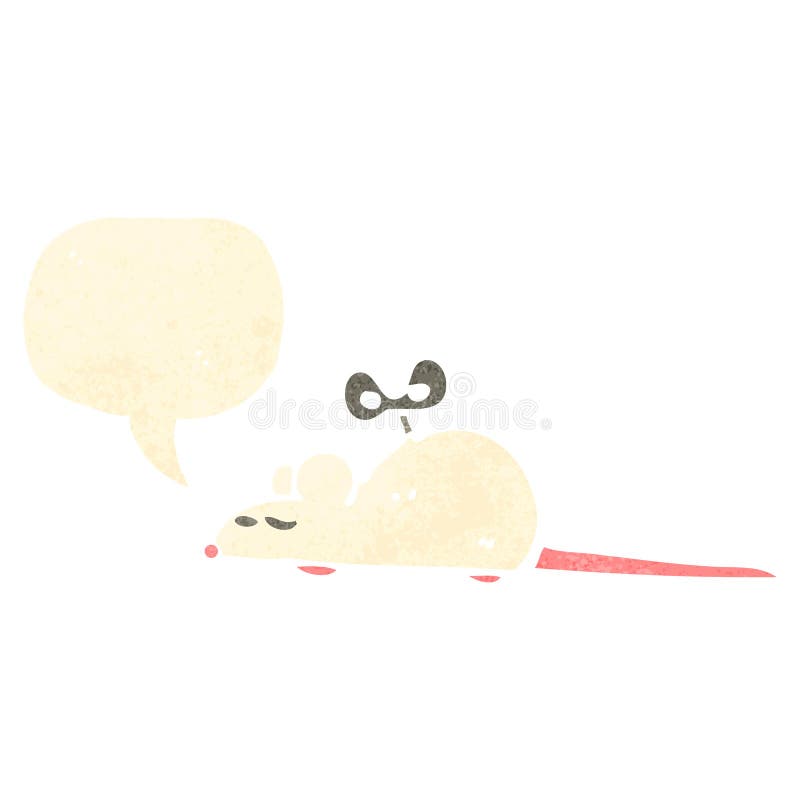 Cartoon clockwork mouse stock vector. Illustration of sketch - 38058036