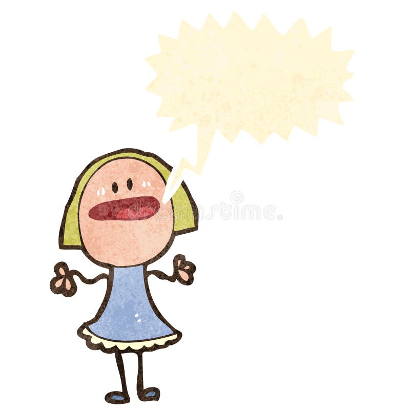 Retro Cartoon Complaining Woman Stock Vector - Illustration of speech ...
