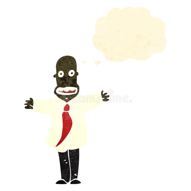 Retro Cartoon Confused Businessman Stock Vector - Illustration of ...