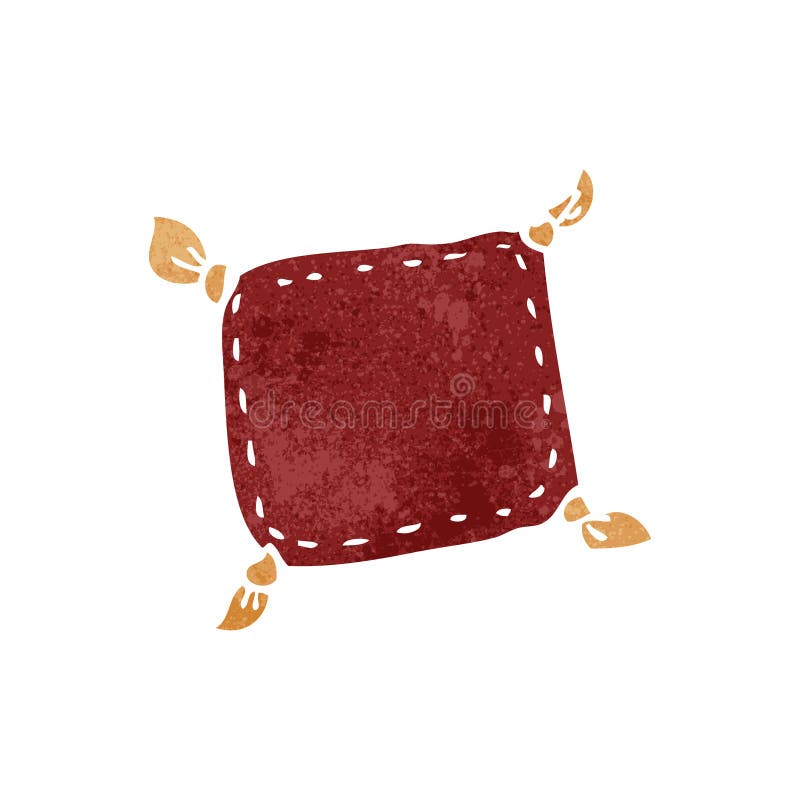 Retro cartoon cushion stock vector. Illustration of artwork - 37595101