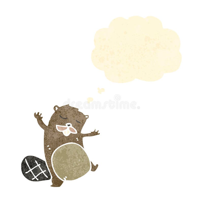 Retro Cartoon Dancing Beaver Stock Vector - Illustration of cartoon ...