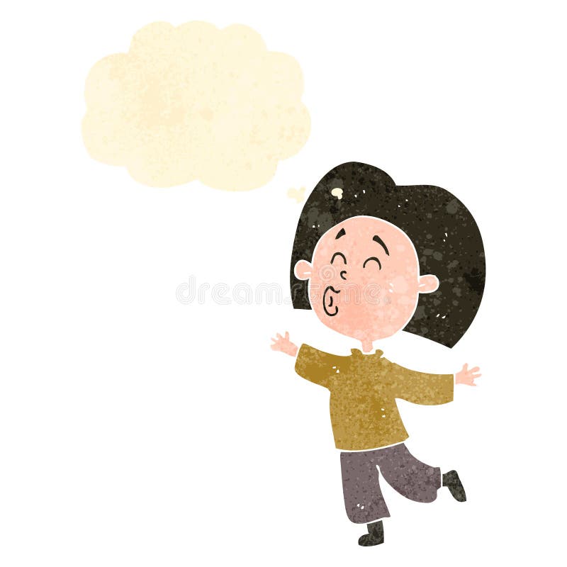 Retro cartoon dancing boy stock illustration. Illustration of artwork ...