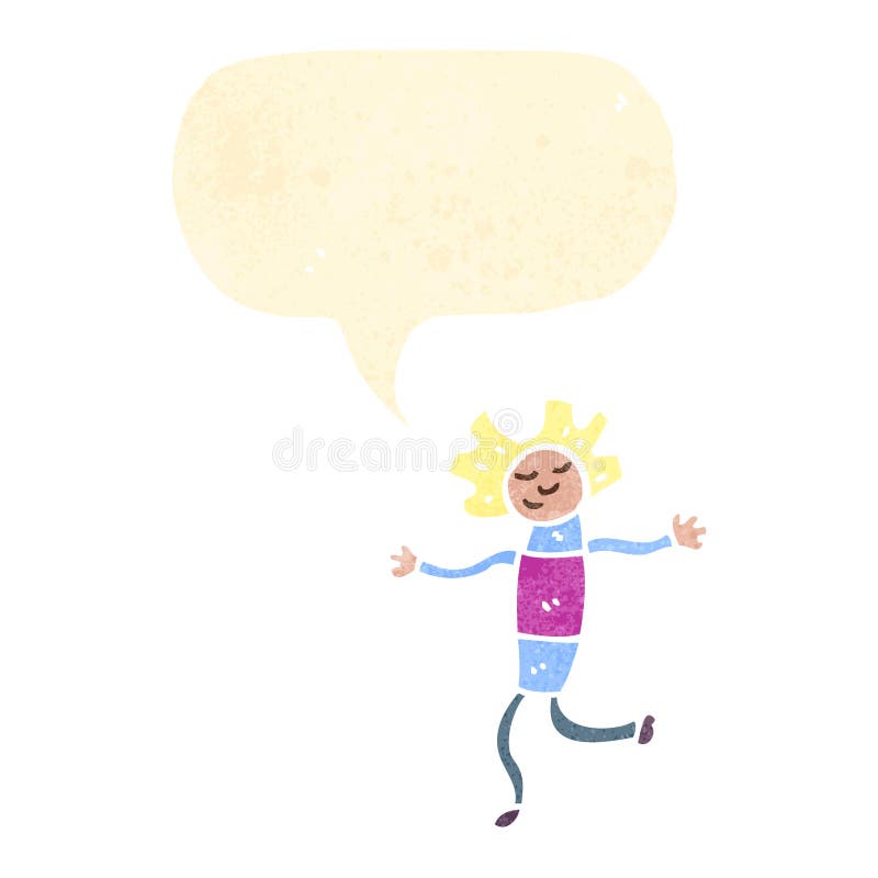 Retro cartoon dancing doll stock vector. Illustration of dancing - 37574284