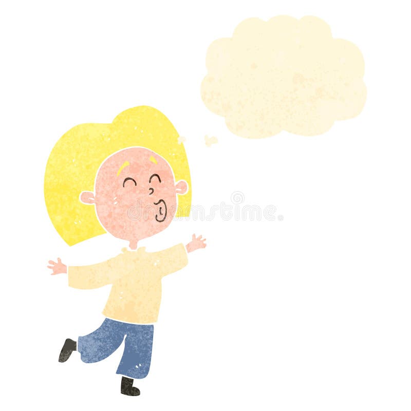 Retro Cartoon Dancing Person, Stock Vector - Illustration of drawing ...