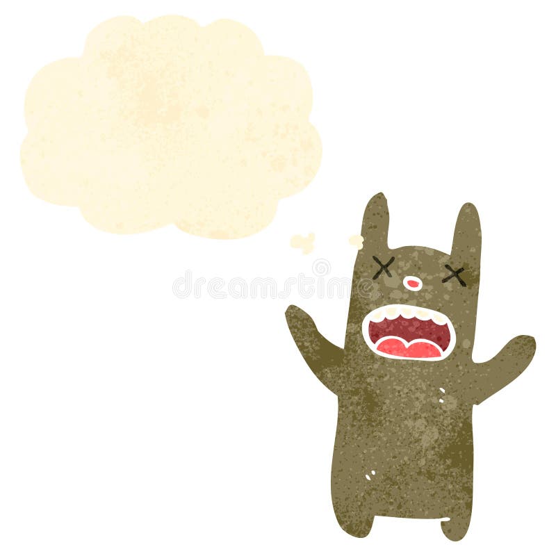 Retro cartoon dead rabbit stock vector. Illustration of cute - 37591214