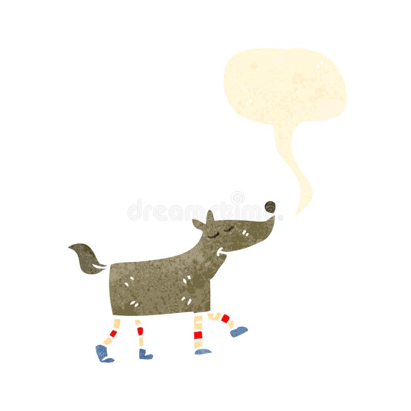 Retro cartoon dog stock vector. Illustration of balloon - 37573416