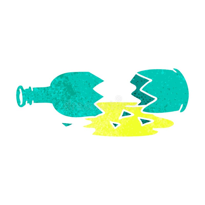 Cartoon Broken Bottle Stock Illustrations – 745 Cartoon Broken Bottle ...