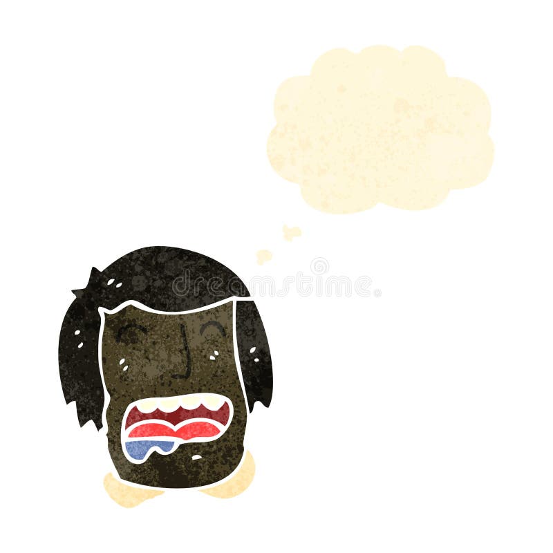 Retro cartoon drooling man stock illustration. Illustration of ...