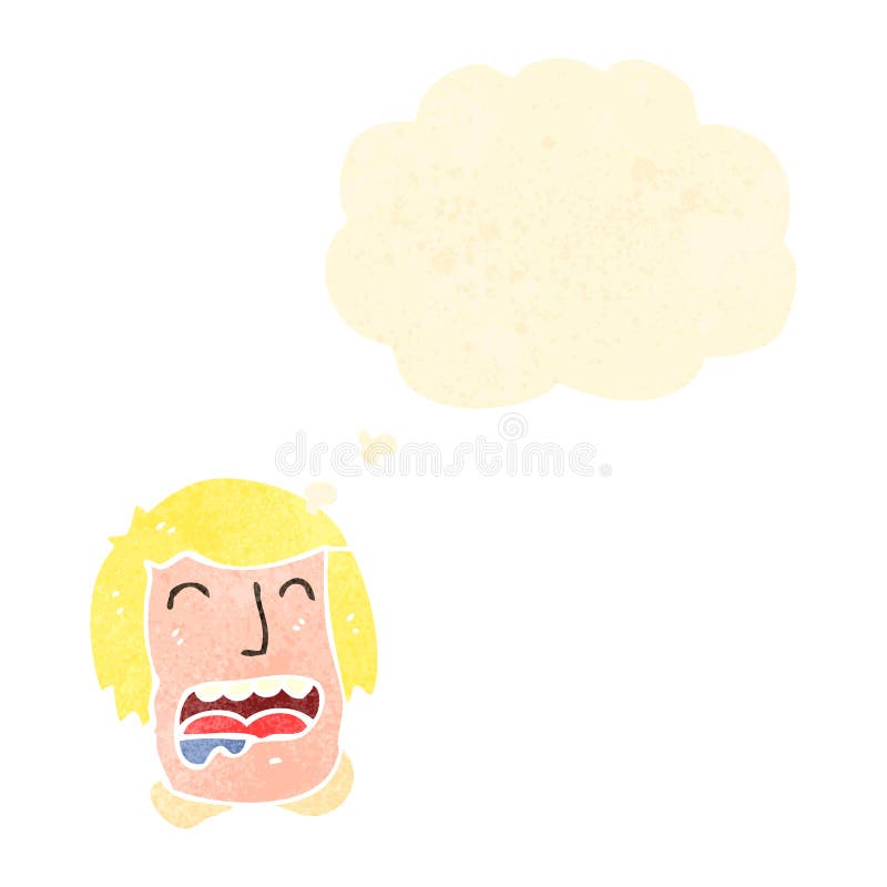 Retro cartoon drooling man stock vector. Illustration of grunge - 37591943