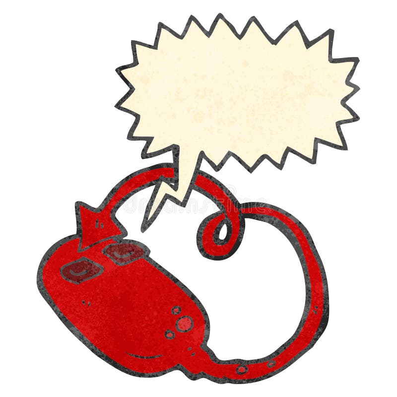 Retro Cartoon Evil Computer Mouse Stock Vector - Illustration of ...