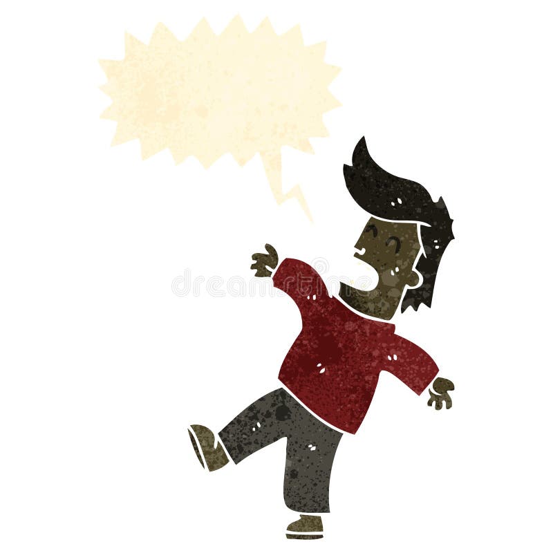 Retro cartoon falling man stock vector. Illustration of drawn - 37585032