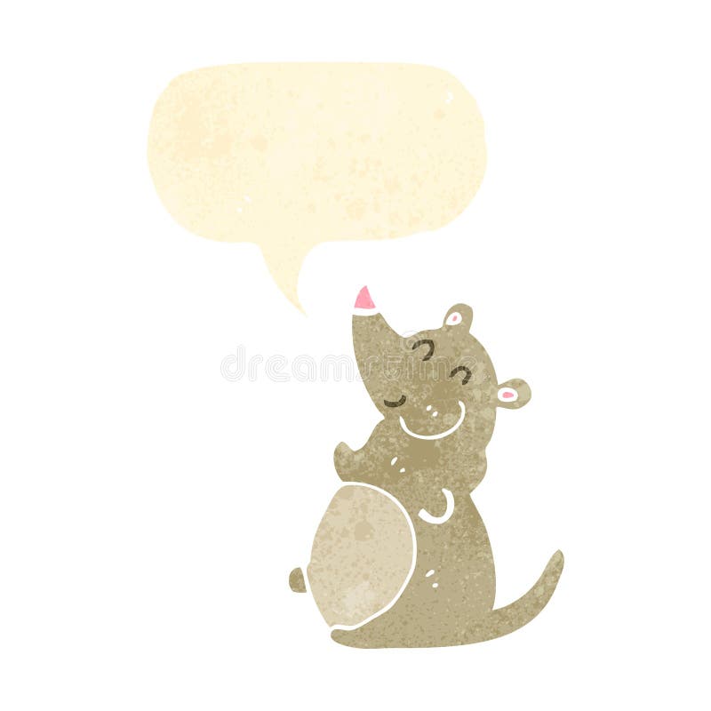 Retro cartoon fat rat stock vector. Illustration of drawn - 37582687