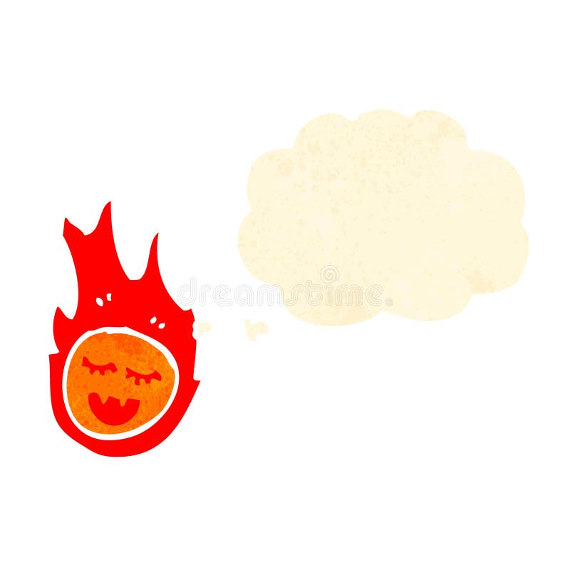 Retro cartoon fireball stock vector. Illustration of quirky - 37574446