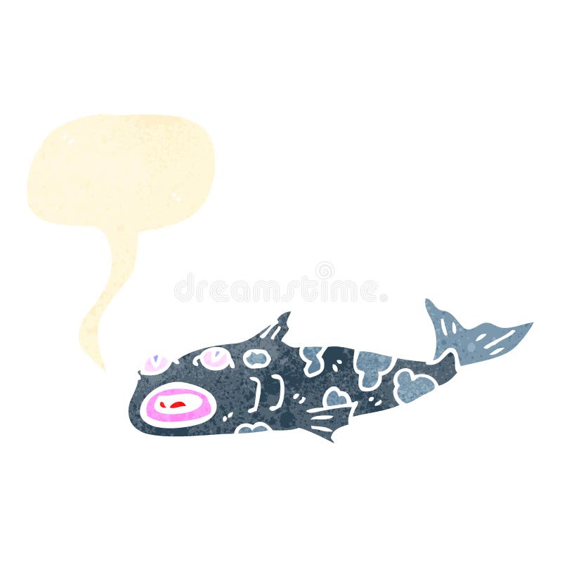 Retro cartoon fish stock vector. Illustration of painted - 37573964