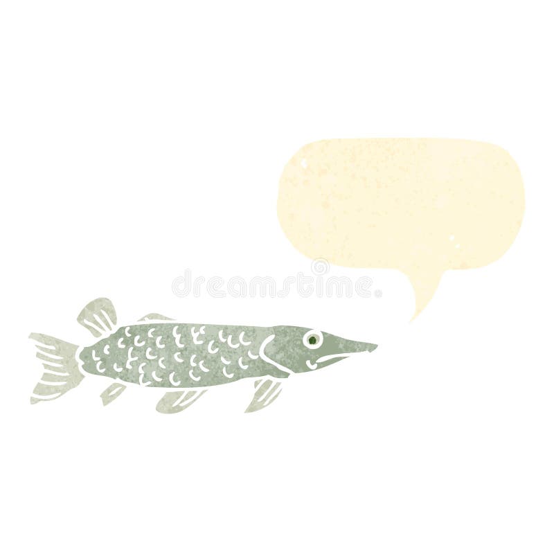 Retro cartoon fish stock vector. Illustration of texture - 37575921