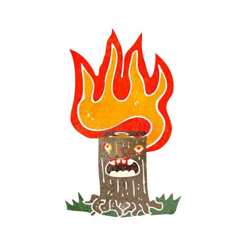 Flaming Tree Burning Tree Stock Illustrations – 323 Flaming Tree ...