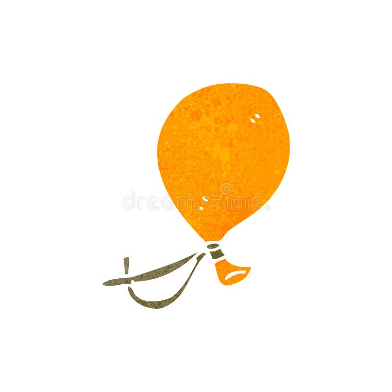 Retro Cartoon Floating Balloon Stock Vector - Illustration of drawn ...