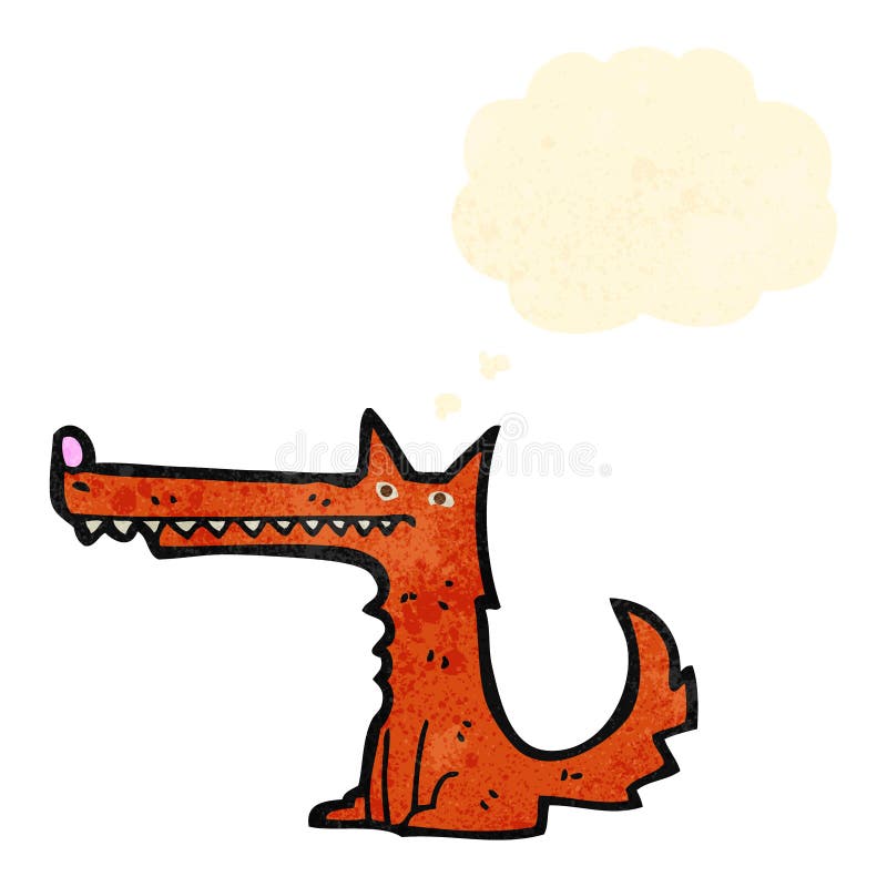 Retro cartoon fox stock vector. Illustration of traditional - 37582479