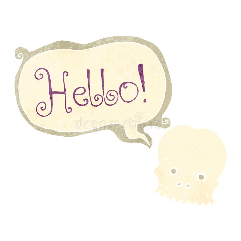 Retro Cartoon Friendly Skull Stock Illustrations – 69 Retro Cartoon ...